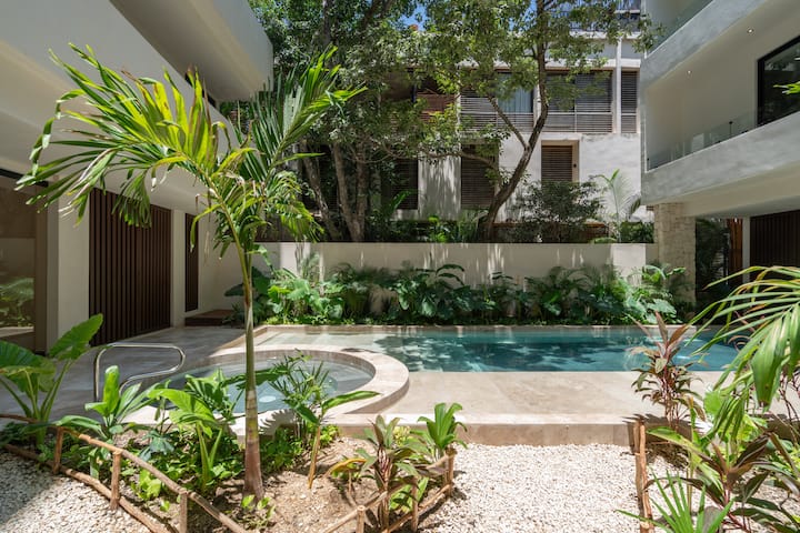 Glorious 2 Rooms Apartment In Aldea Zama - Tulum