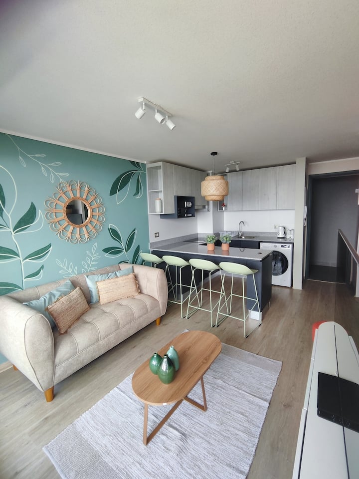 1302, Depto. Familiar, Terraza Con Vista Al Mar - Quilpué