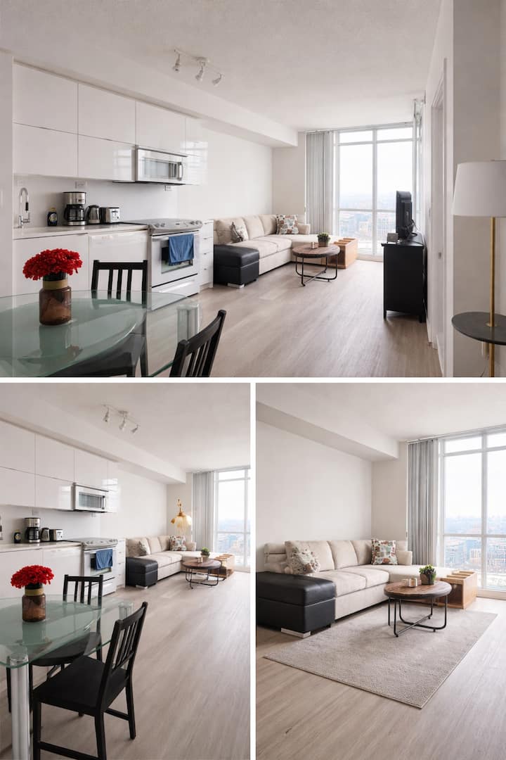 Iceboat 40th Floor | City Views | 2br + Sofa Bed - Toronto