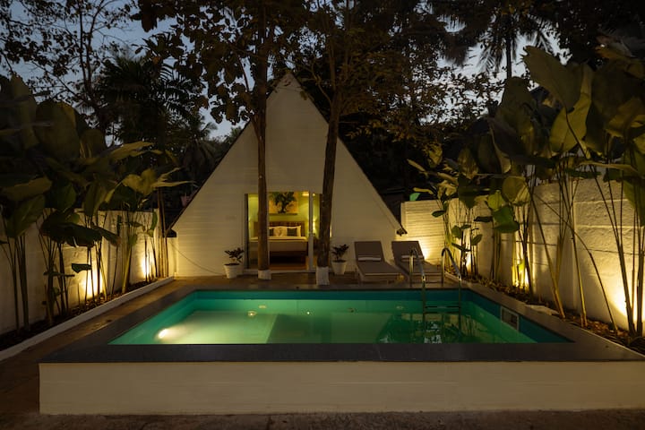 Luxury Private Pool Chalet~5 Mins To Palolem Beach - Goa