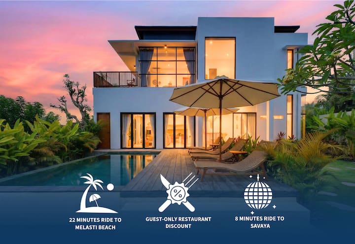 New Group Stay With Pool & Lush Garden In Ungasan - Uluwatu