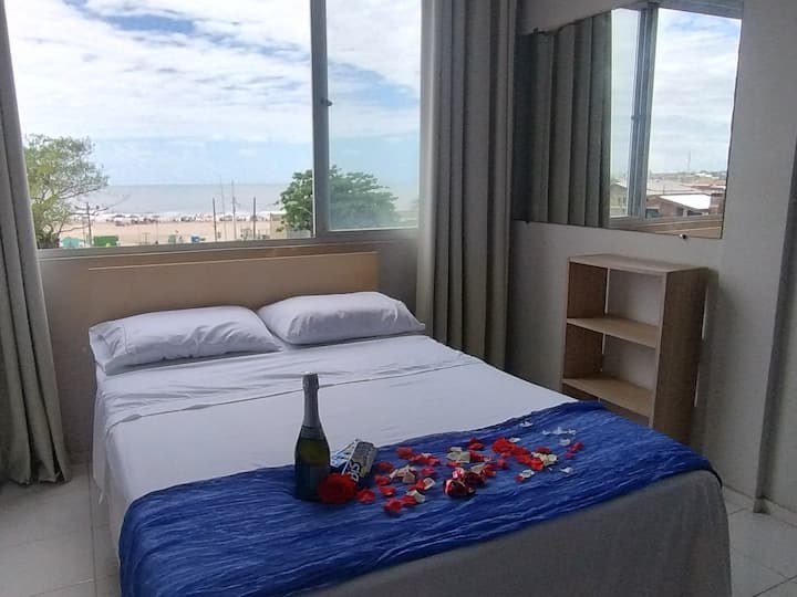 Apto No Centro C/ Vista P/ O Mar, C/ Churrasqueira - Matinhos