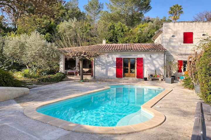 Maison De Charme Vue Imprenable Village & Piscine - Sommières