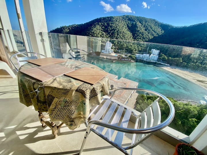 Suprb Beachstudio Brthtking Seaview 5mn Wlk Beach - Santa Eulària des Riu