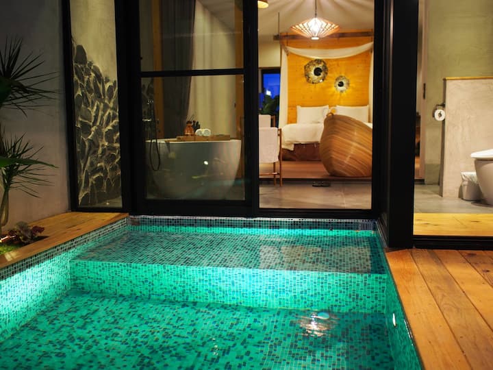 Peninsula Inn | 流Villa雙人房 |2-4人私人泳池 |精緻早餐 |精油按摩Spa - China