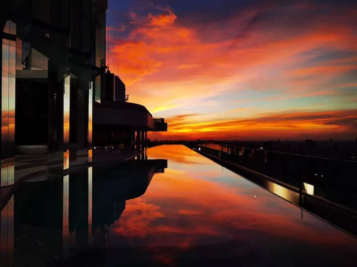 New Apt Promo！decent Sky Pools& 2bed Rooms@rama 9 - Thailandia
