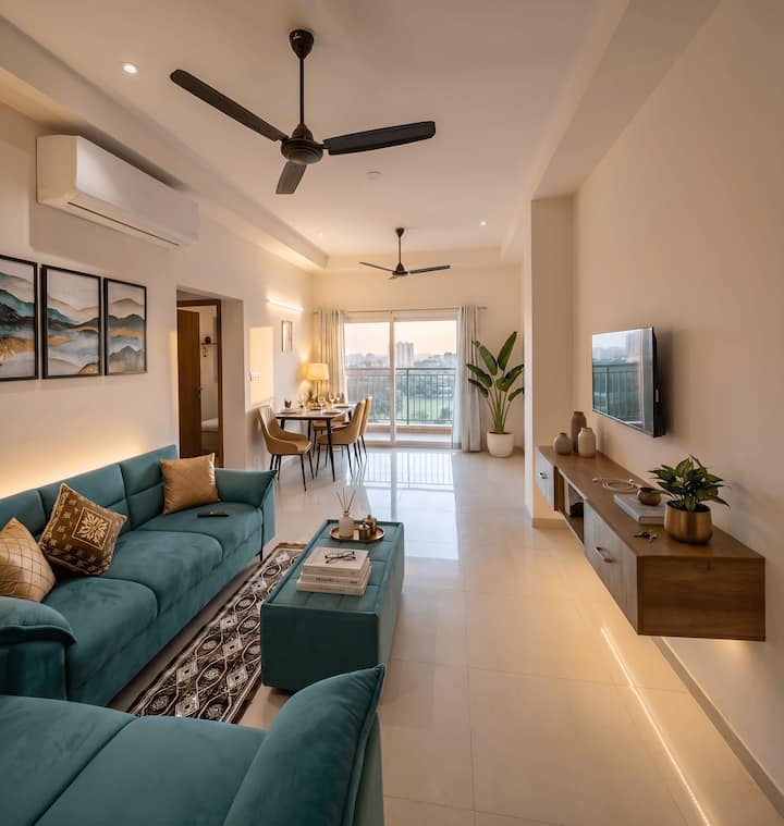 Luxury 2bhk Retreat Apartment In Gift City - Gandhinagar