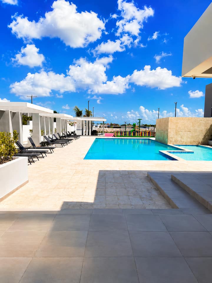 Modern Two-bedroom Apartment Swimming Pool Gym - Punta Cana