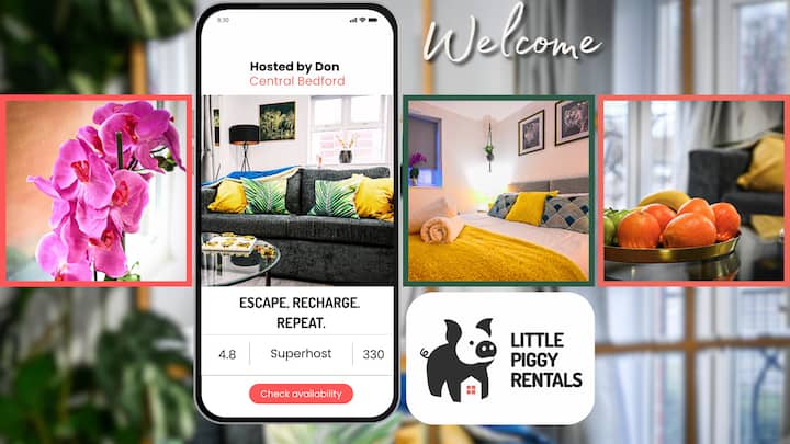 Central Balcony Flat | Long-stay | Wifi | Parking - 베드퍼드