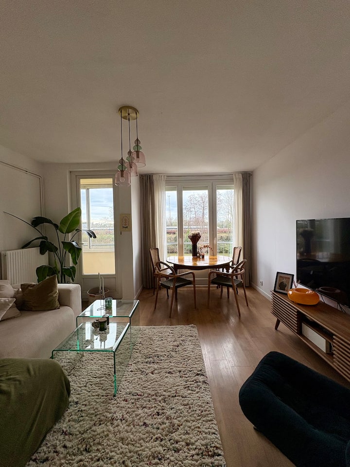 T3 Lumineux Et Calme Avec Vue Sur La Vilaine - Rennes