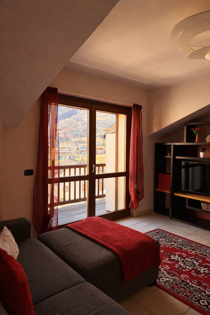 Maison Rouge - Appartemento Rosso In Valle D'aosta - Aosta