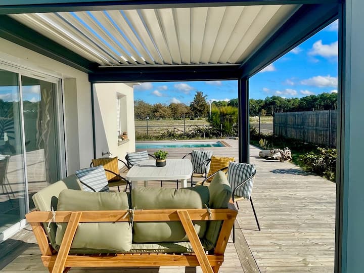 Villa Darna Avec Piscine à Vensac Océan - Vendays-Montalivet