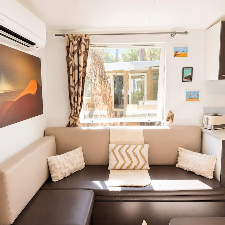 Mobil Home L'alizé Camping 4* Piscine Plage 3 Kms - Le Barcarès