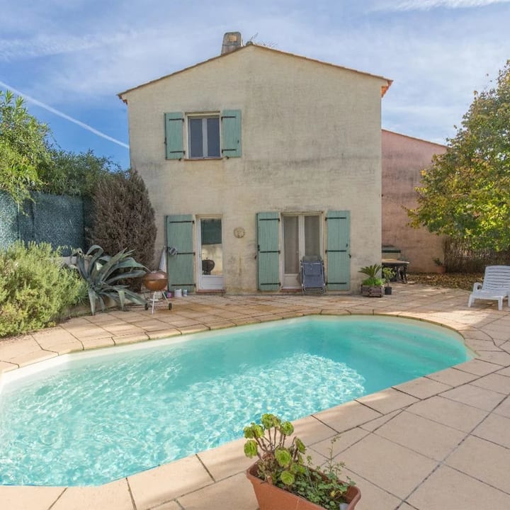Maison Jumelée Avec Piscine Indiv. Et 3 Chambres - Mouans-Sartoux