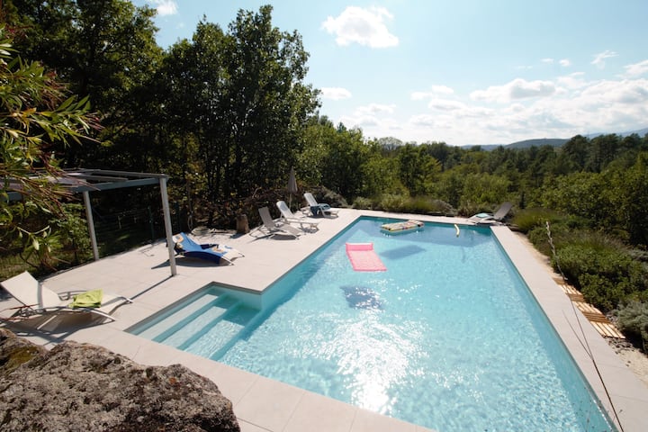 Maison La Pize 8 Pers Avec Piscine - Les Vans