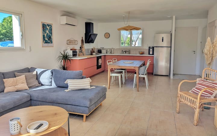 Villa Soléan - Maison Familiale Près De L'océan - Montalivet les Bains