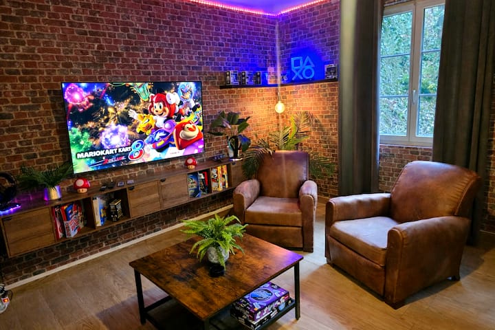 L’atelier Des Jeux – Rétro Gaming Loft-parking - Beauvais