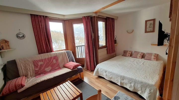 Grand Studio 30 M2 Les Orres 1650 Centre Station - Les Orres