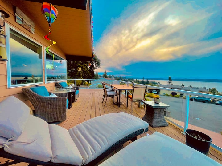 2br Designer Home Panoramic Sound View Huge Deck - Federal Way, WA