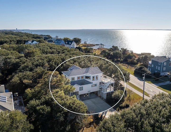 Driftwood Dreams-semi Sound Front, Hot Tub Retreat - Duck, NC