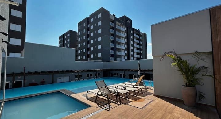 Apto Novo E Moderno | Piscina, Academia E Garagem - Foz do Iguaçu