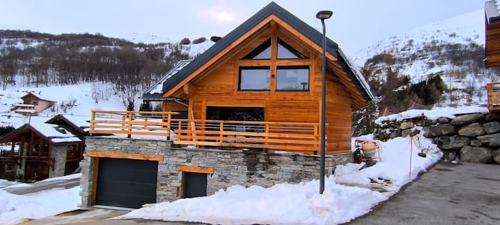 Chalet Le Val'heureux, Sauna & Proche Des Pistes - Valloire