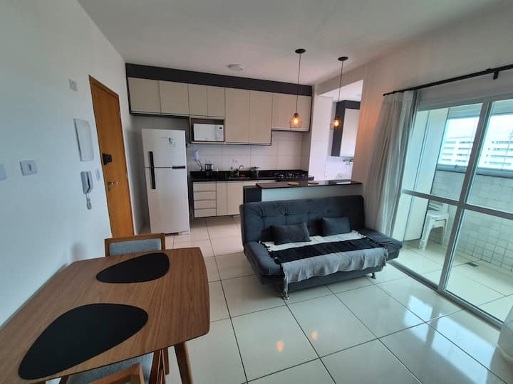 Apartamento Com Vaga De Garagem  Demarcada-santos - Santos