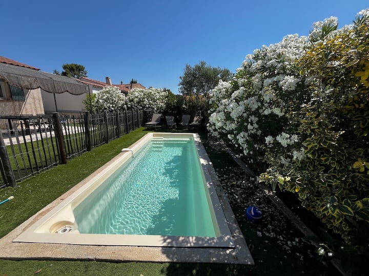 Casa Marcel, Villa Avec Piscine, Jardin Et Parking - Saint-Cannat