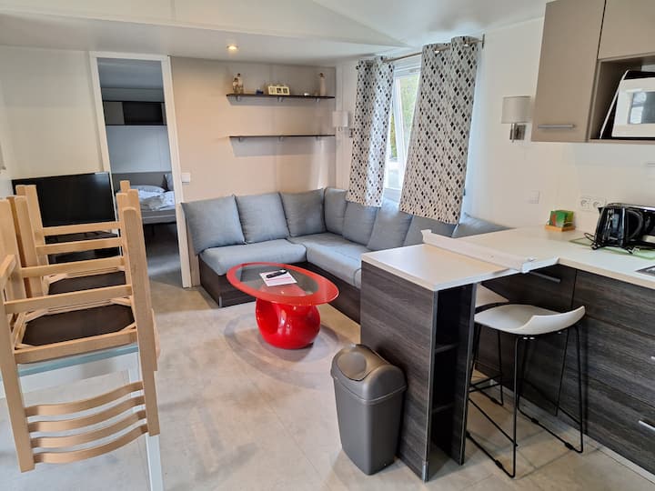 Mobil Home Spacieux 4-6p Sur Camping 4 éToiles - Litteau