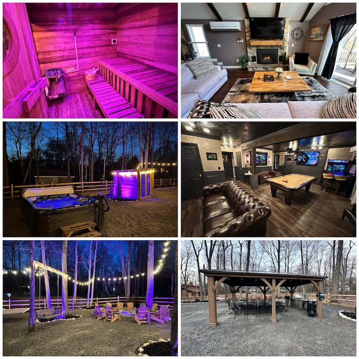 Stunning Chalet/hot Tub/sauna /Gazebo/pet Friendly - Lake Harmony, PA