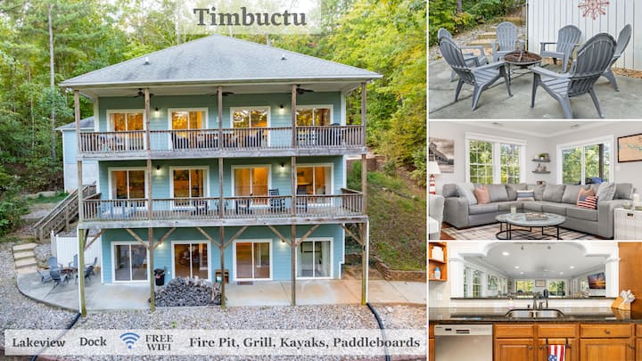 New Lakefront, Dock, Firepit, Kayaks, Paddleboards - Lake Gaston