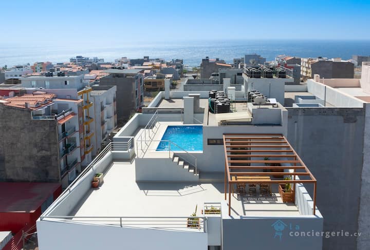 Spacious 2 Bdr Aprt, Rooftop Pool - Lcgr - Cape Verde