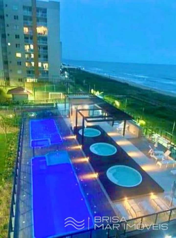 Apê Pé Na Areia C/ Vista Mar Perto Do Beto Carrero - Barra Velha