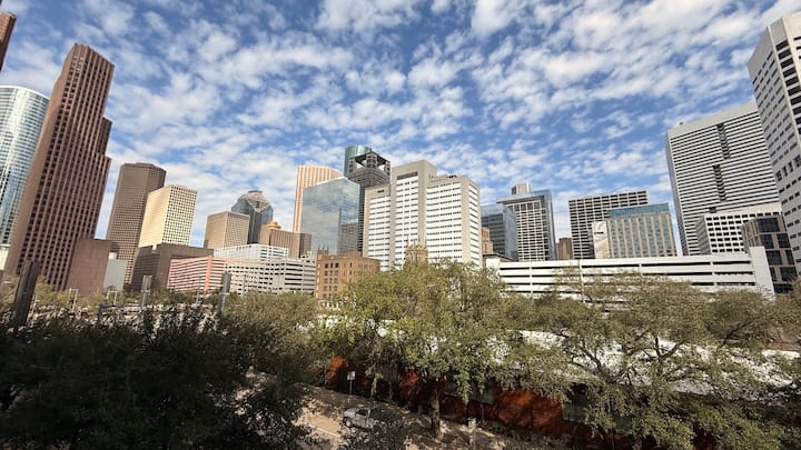 Downtown Houston Skyline | Walk 2 Toyota Center - Houston, TX