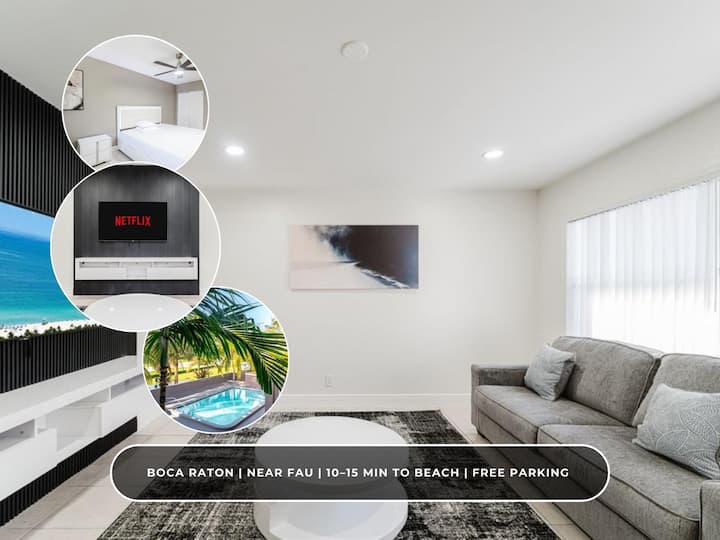 Modern Boca Condo Near Fau | 2 King Br + Pool - 博卡拉頓