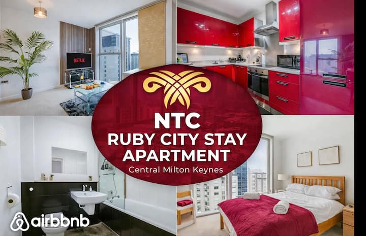 Ruby City Stay Apartment Cmk Free Parking - Milton Keynes