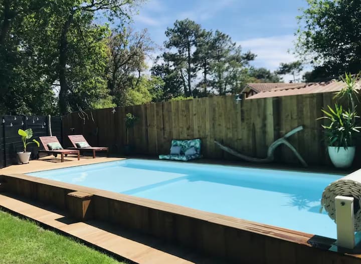 « Casa Mia » Magnifique Villa Avec Piscine - Soustons