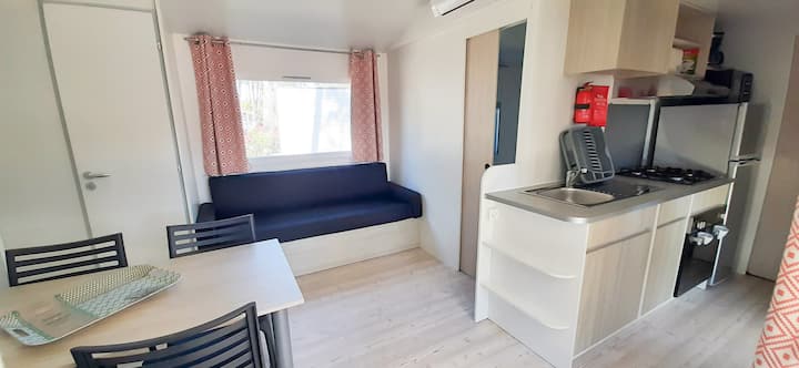 Mobil-home 2 Chambres – Camping 4* Proche Océan - Lit-et-Mixe