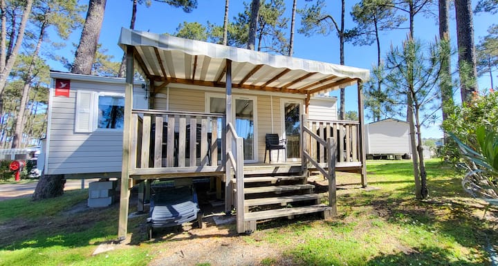 Mobil-home 2 Chambres – Camping 4* Proche Océan - Contis-Plage