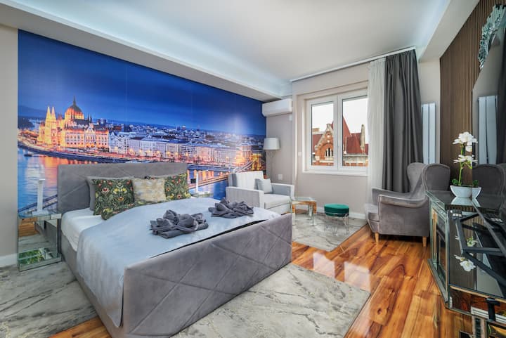 Grand Boulevard Panorama|citycenter|view|ac|washer - Budapeste