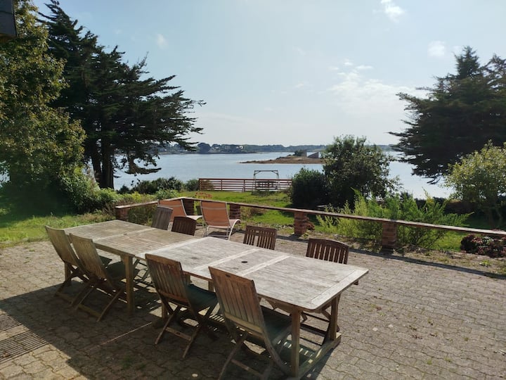 Maison Familiale Au Bord D'une Plage De La Ria - Plouhinec