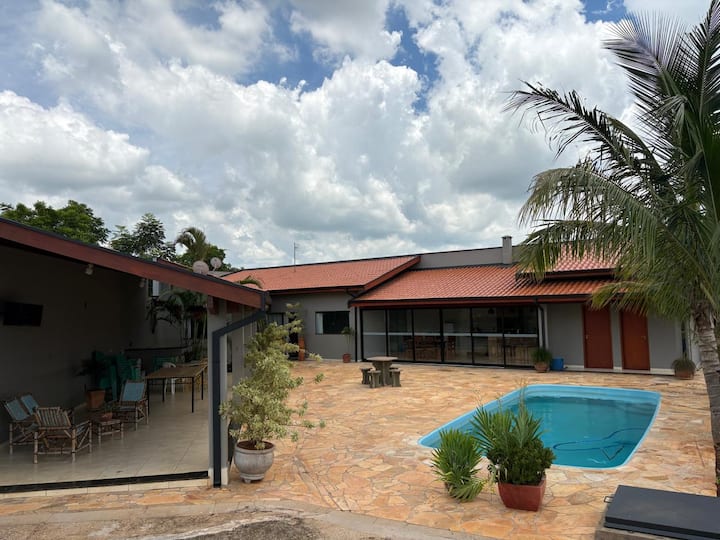 Chácara Paraíso Da Represa - Piscina E Campo - Araras