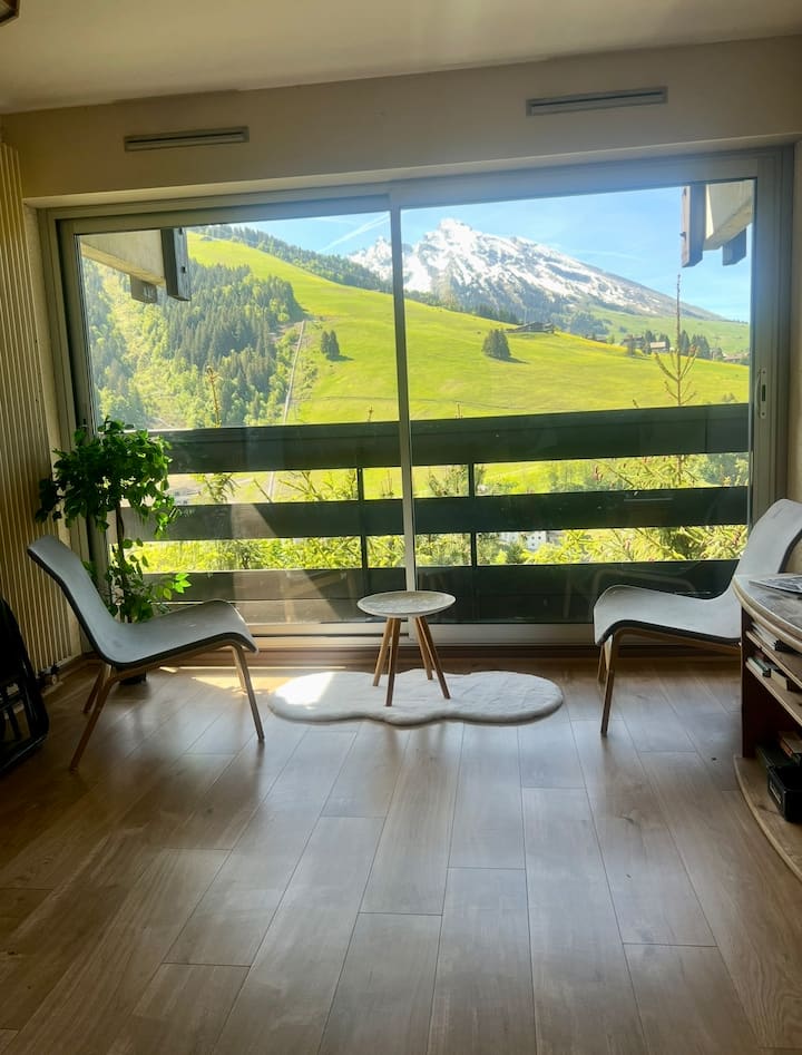 Appart 2/4 Pers à La Clusaz, Vue Exceptionnelle - La Clusaz
