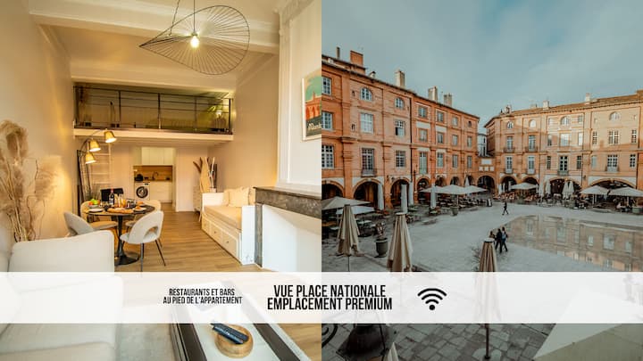 Chez Alex – Vue Directe Sur La Place Nationale - 몽토방