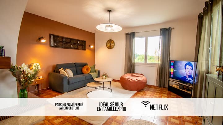 Casa Jaune – Maison Familiale Avec Jardin Clôturé - Montauban