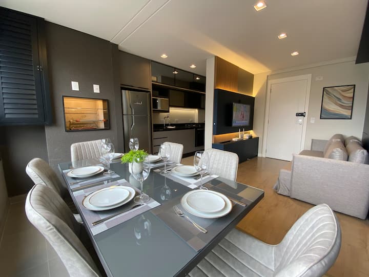 Atol 87 Novo - 2 Quartos + Churrasqueira + 1 Vaga - 쿠리티바