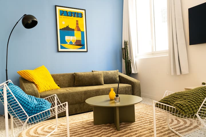 Arty & Chic 1br 4p – Coeur De Marseille – Ac - Marseille