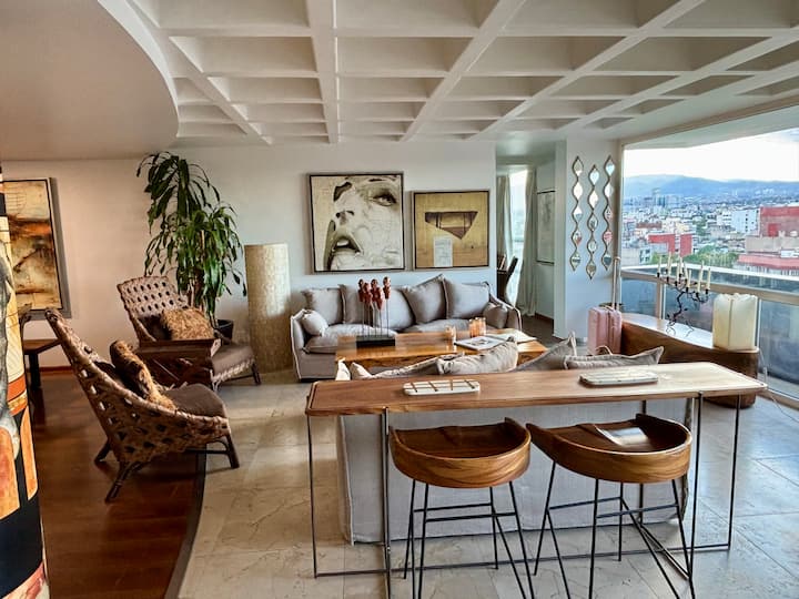 Ph In Condesa Vista 180° View | Walkable Dining - Mexico State