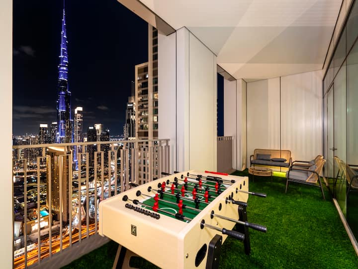 Rv23 | Foosball-ps5 |Big Balcony|burj Khalifa View - Dubai