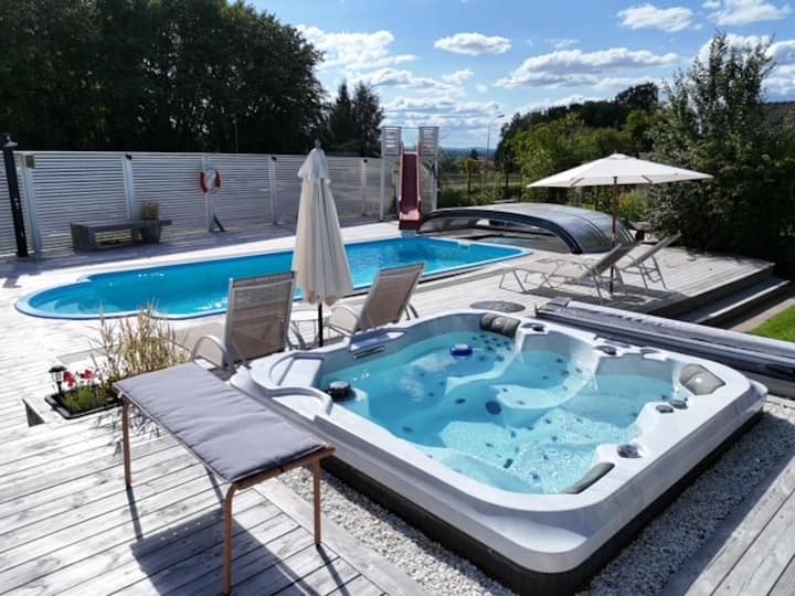 Hus Nära Romme Alpin Med Utespa - Borlänge